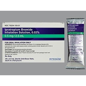 IPRACARE Ipratropium Bromide / Salbutamol Sulfate 200mcg / 1mg per mL ...